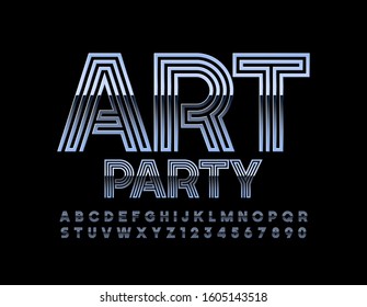 New Digital Age Font Set Stock Vector (Royalty Free) 1130934191