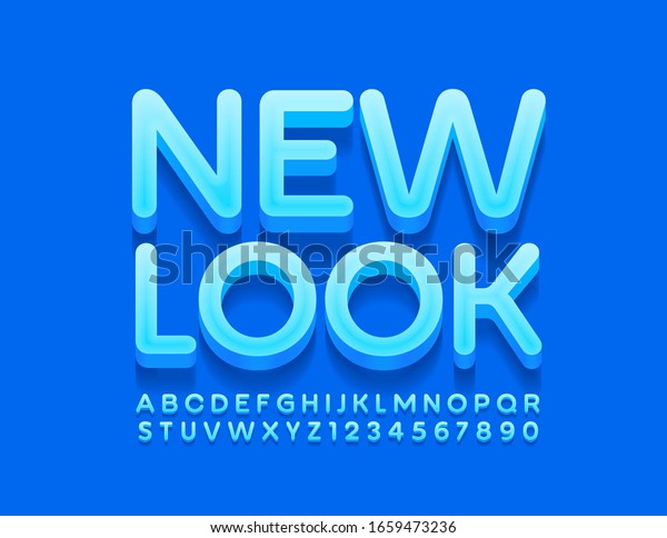 Vector Stylish Logo New Look Blue Stock Vector (Royalty Free ...