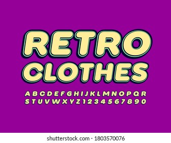 Vector Stylish Sign Retro Clothes Trendy Stock Vector (Royalty Free ...