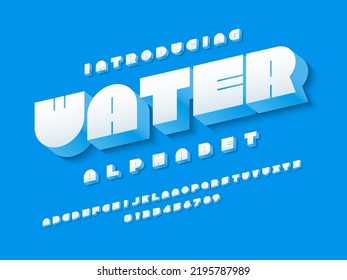 Vector Stylized Blocky Alphabet Design Uppercase Stock Vector (Royalty ...