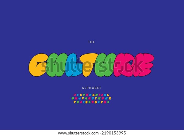 Vector Stylized Culture Alphabet Font: เวกเตอร์สต็อก (ปลอดค่าลิขสิทธิ์ ...