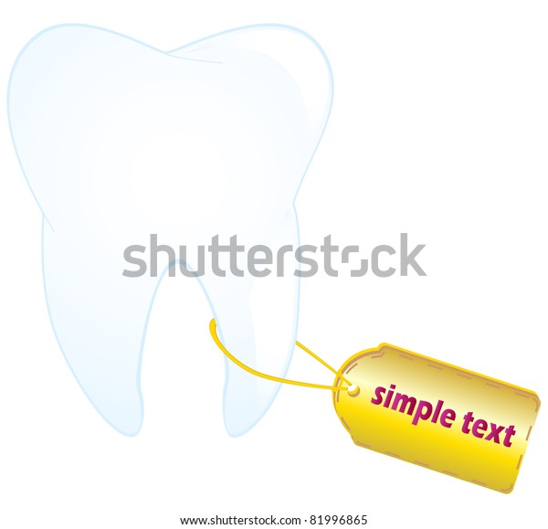 Vector Stylized Drawing Molar Person Gold Stock Vector (Royalty Free ...
