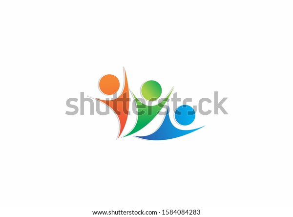 Vector Stylized Family Design Concept People 스톡 벡터(로열티 프리) 1584084283 ...