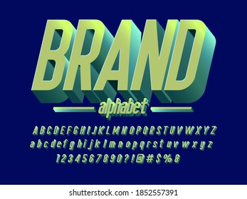 Modern Bold Text Effect Modern 3d Stock Vector (Royalty Free ...