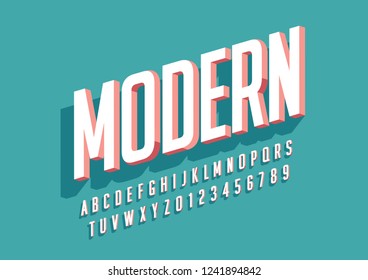 Vector Stylized Modern Font Alphabet Stock Vector (Royalty Free ...
