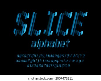 Vector Stylized Shredded Font Alphabet Design: เวกเตอร์สต็อก (ปลอดค่า ...