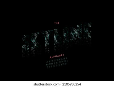 3,337 vectores de Skyline font - Vectores, imágenes y arte vectorial de ...