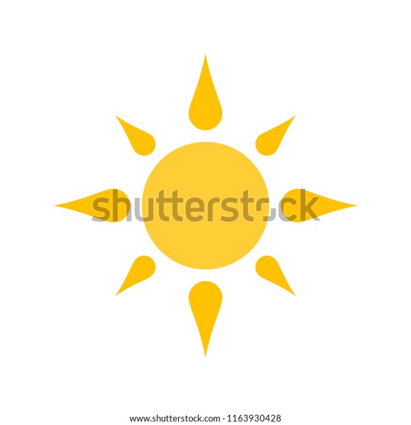 Vector Sun Icon Sunshine Pictogram Illustration Stock Vector (Royalty ...