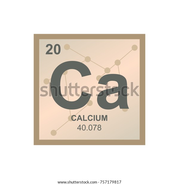 Vector Symbol Calcium Periodic Table Elements Stock Vector (Royalty ...