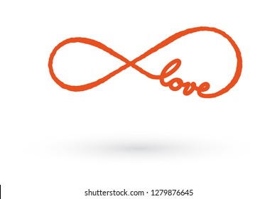 Vector Symbol Endless Love Isolated On: vector de stock (libre de ...
