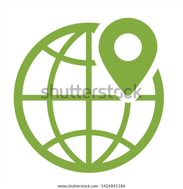 Vector Symbol Geotargeting Icon On Website Stock Vector (Royalty Free ...