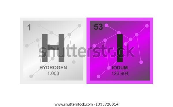 Vector Symbol Hydriodic Acid or Hydrogen Stock Vector (Royalty Free ...