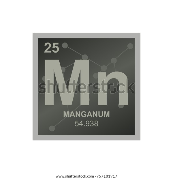 Vector Symbol Manganese Periodic Table Elements Vector De Stock Libre