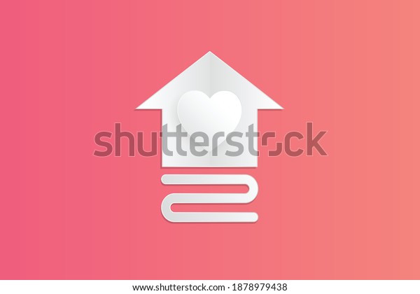 Vector Symbol Mean Love Level Increase Stock Vector (Royalty Free ...