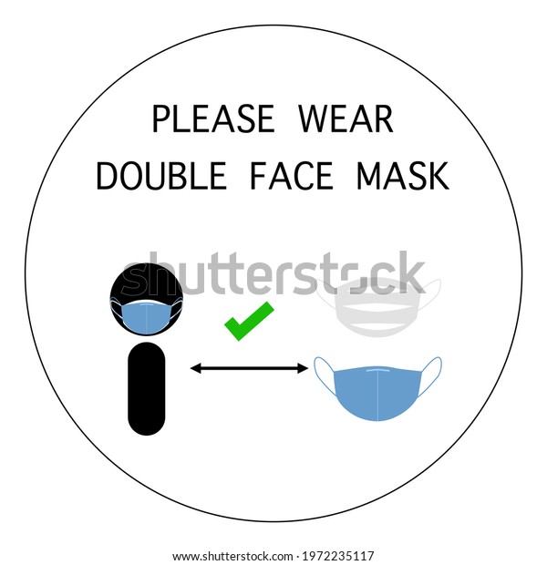 Vector Symbol People Wearing Double Face Stock Vector (Royalty Free ...
