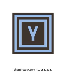 Vector Symbol Small Letter Gamma Greek Stock Vector (Royalty Free ...