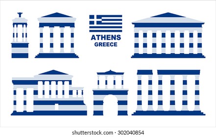 Vector Symbols Athens Stock Vector (Royalty Free) 302040854 | Shutterstock