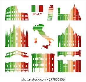 Vector Symbols Italy Map Italy Stock Vector (Royalty Free) 297886556 ...