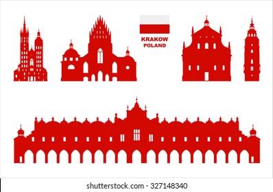 Vector Graphic Symbols Krakow: vector de stock (libre de regalías ...