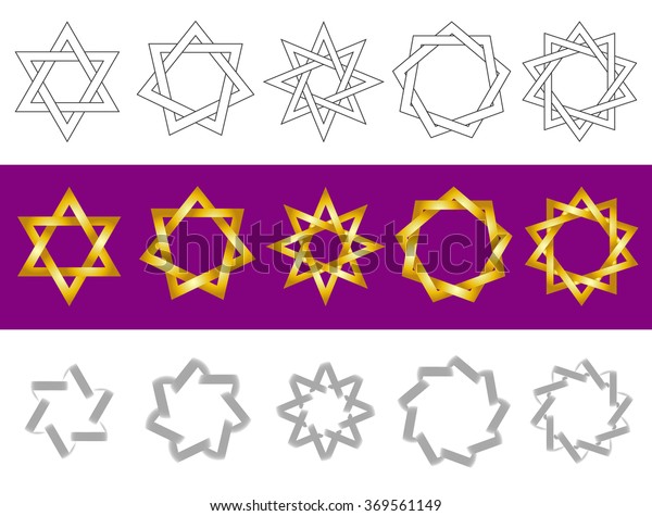 Vector Symbols Stars Vector Pattern Stars Stock Vector (Royalty Free ...