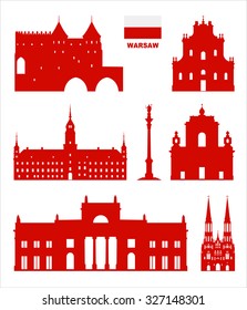Vector Symbols Warsawpoland Stock Vector (Royalty Free) 327148301 ...