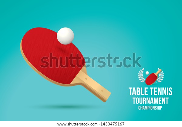 Vector Table Tennis Background Sports Concept Stock Vector (Royalty ...