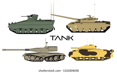 Vector Tanks Soldiers Stock Vector (Royalty Free) 1310304058 | Shutterstock