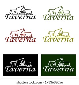 Vector Tavern Building Logo Word Stock Vector (Royalty Free) 1733682056 ...