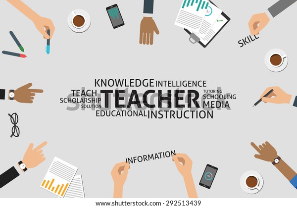 Vector Teacher Concept Template: เวกเตอร์สต็อก (ปลอดค่าลิขสิทธิ์ ...