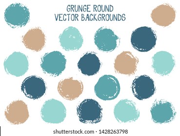 Vector Teal Grunge Circles Design Creative Stock Vector (Royalty Free ...