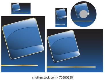 Vector Template Business Card Letter Cd Stock Vector (Royalty Free ...