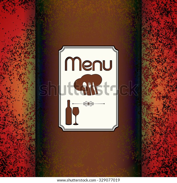Vector Template Cover Page Restaurant Menu Stock Vector (Royalty Free ...