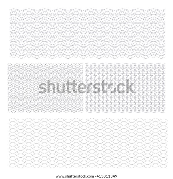 Vector Template Design Certificate Guilloche Pattern Stock Vector ...