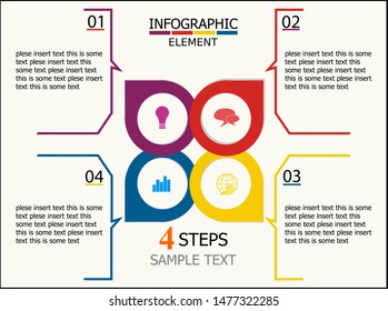 Vector Template Infographic Fill Information Presentation Stock Vector ...