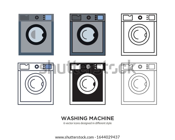 Vector Template Washing Machine Design Stock Vector (Royalty Free ...