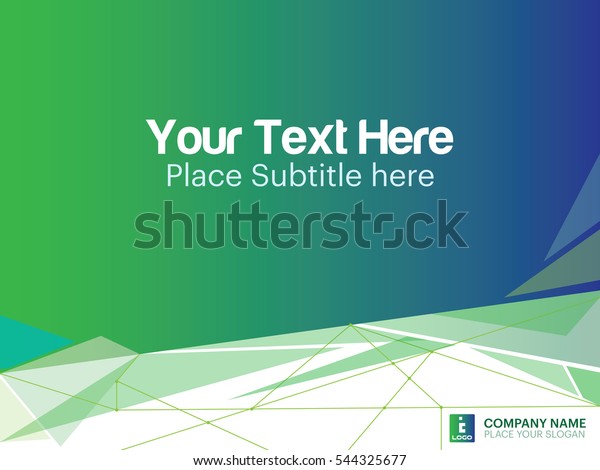 Vector Templates Presentation Slides Backdrop Background Stok Vektör ...