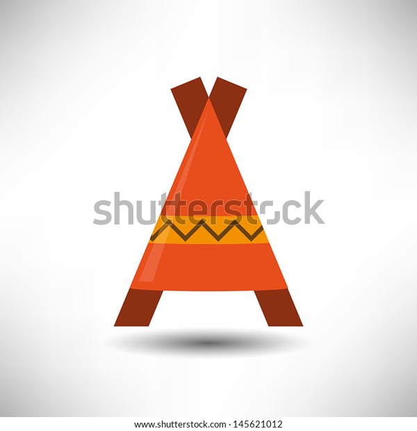 Vector Tent Letter Symbol Stock Vector (Royalty Free) 145621012 ...