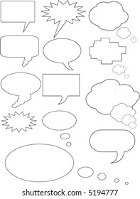 Vector Text Balloons Stock Vector (Royalty Free) 5194777 | Shutterstock