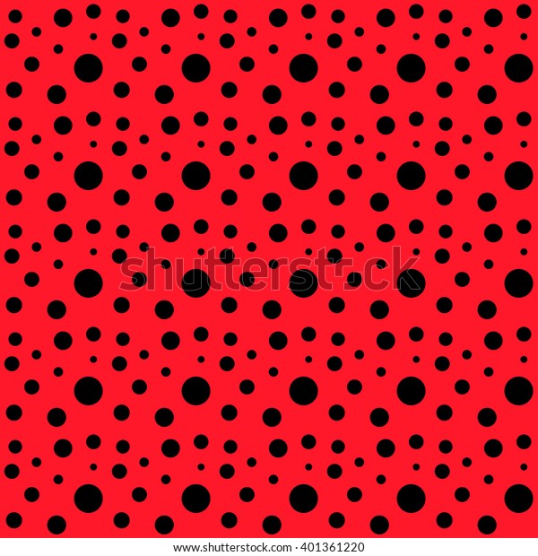 Vector Texture Black Spots On Red Stock Vector (Royalty Free) 401361220