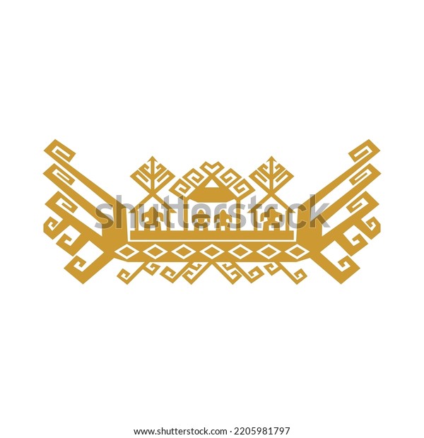 Vector Texture Lampung Batik Ships Boats Stock Vector (Royalty Free ...