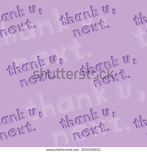 Vector Thank You Next Text Purple Stock Vector (Royalty Free ...
