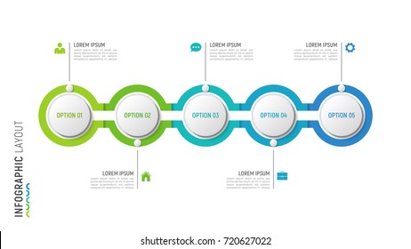 Vector Timeline Chart Infographic Design Data Stock Vector (Royalty ...