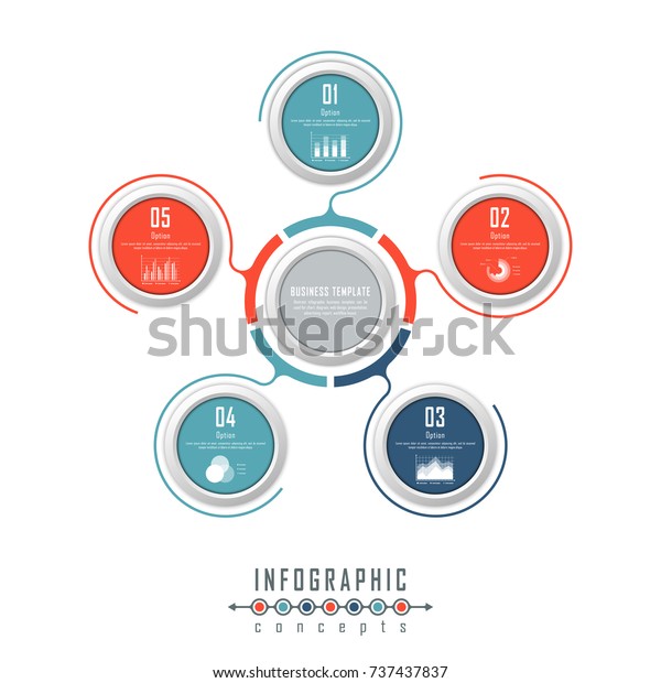 Vector Timeline Infographics Chart Diagram Web Stock Vector (Royalty ...