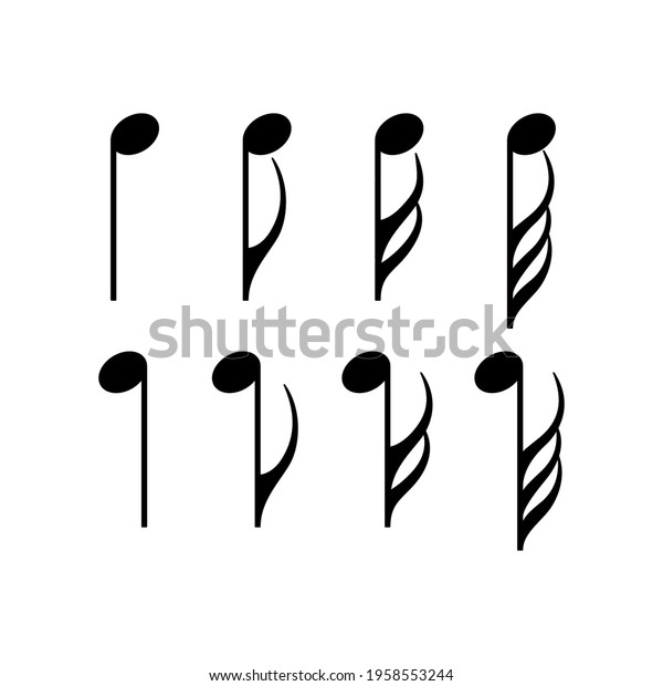 Vector Tone Symbols Musical Notes Music Stock Vector (Royalty Free ...
