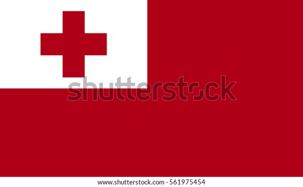 Image vectorielle drapeau des Tonga, illustration : image vectorielle ...