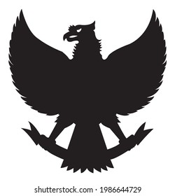 Vector Tracing Garuda Indonesian National Symbol Stock Vector (Royalty ...