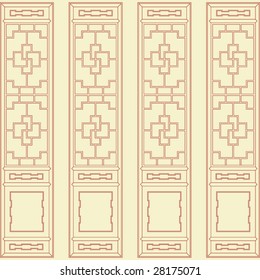 Vector Traditional Chinese Classic Window Door Stock Vector (Royalty Free) 28175071 | Shutterstock