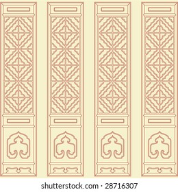 Vector Traditional Chinese Classic Window Door Stock Vector (Royalty Free) 28716307 | Shutterstock