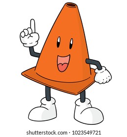 Vector Traffic Cone Cartoon Stock Vector (Royalty Free) 1023549721 ...