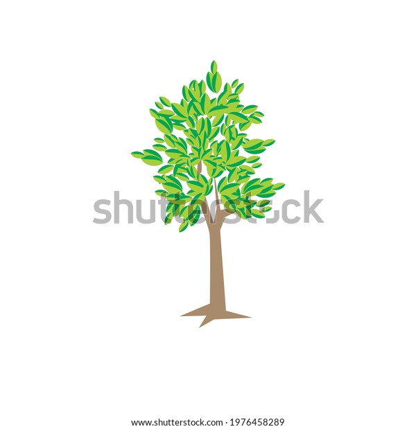 Vector Tree Illustration Logo Clipart Stock Vector (Royalty Free ...